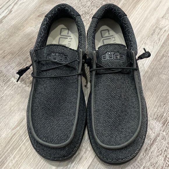 Hey Dude | Shoes | Hey Dude Wally Sox Micro Total Black Mens Slipon ...